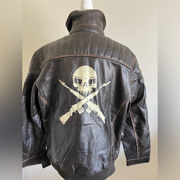 Jackets & Coats | Playstation Resistance Fall Of Man Brown Leather ...